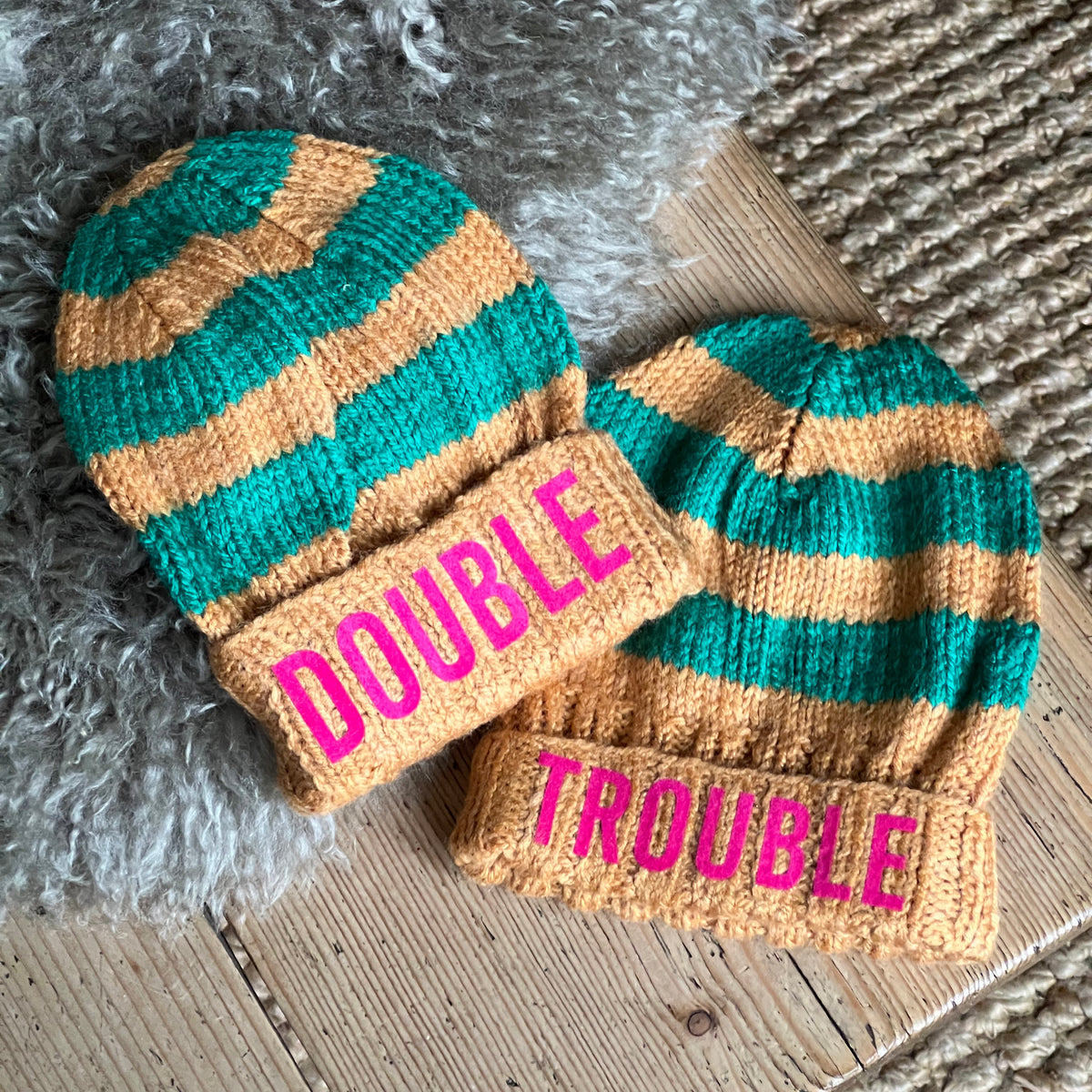 Double Trouble Knitted Hats – Modo Creative