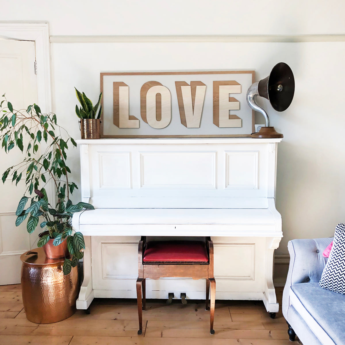 Bespoke Large Wooden Word Sign By Modo Creative