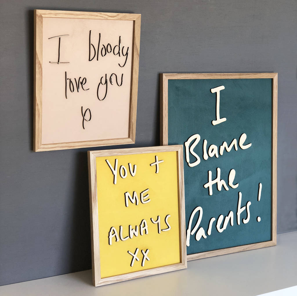 Bespoke Hand Writing Signs – Modo Creative