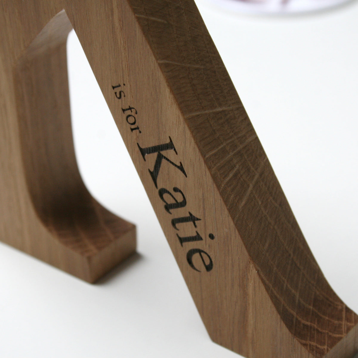 Personalised Christening Wood Letter by Modo Creative